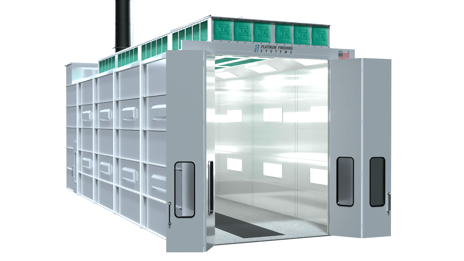 Truck Full Down Draft Booth | USA | Platinum Finishing Systems